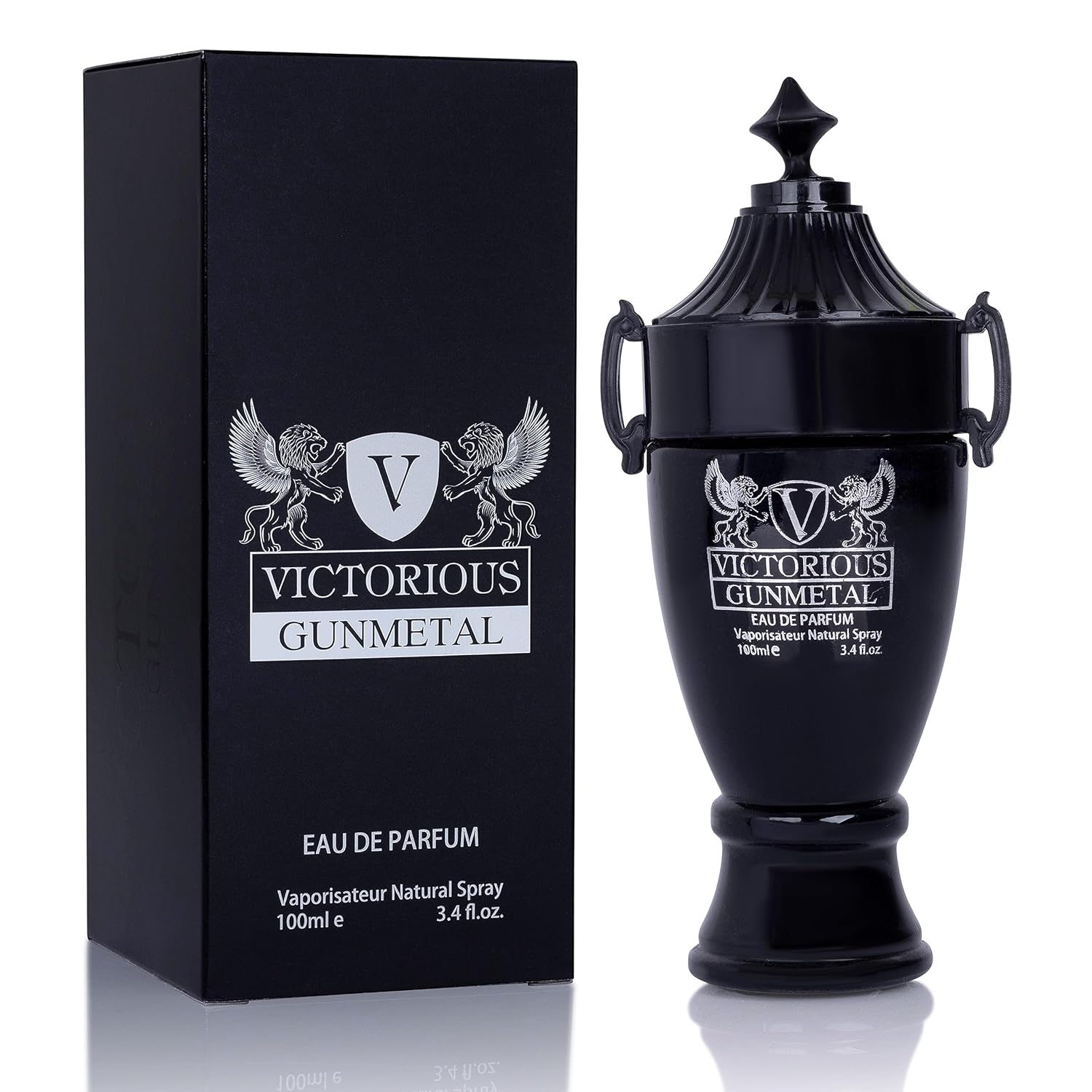 Victorious Gunmetal 3.4 Oz Perfume for Men - Unleash Your Inner Champi ...