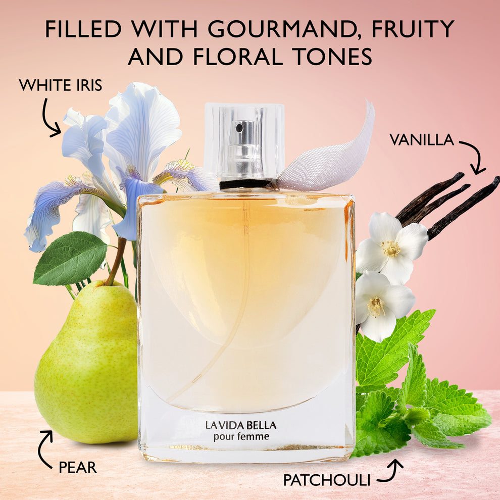 La Vida Bella - 3.4 oz / 100ml A Luxurious and Feminine Fragrance for ...