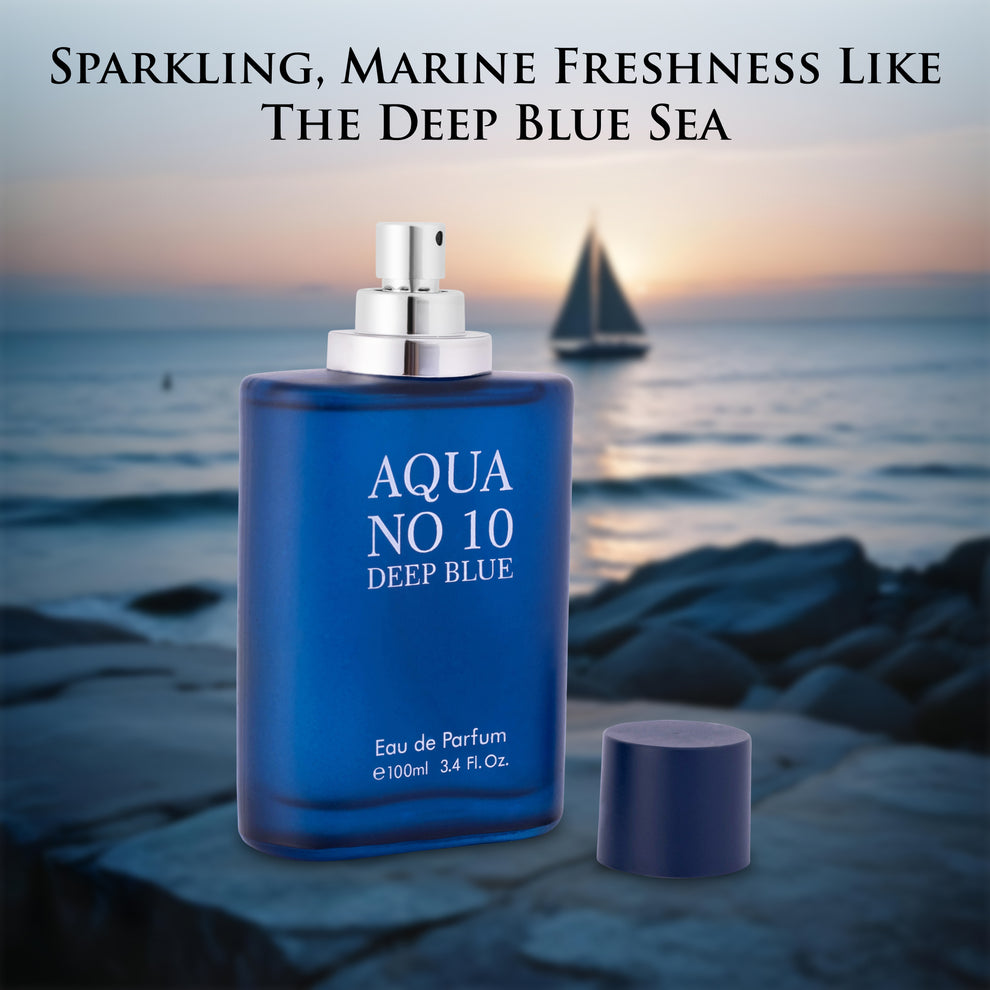 Aqua No 10 Deep Blue – 3.4 oz / 100ml Dive Into Intensity and Freshnes – Urban Collection